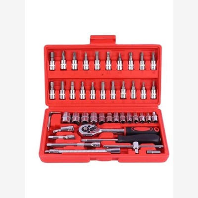 速发4套件套工具0筒扳手棘轮六手内扳角组合套装汽车摩托车维