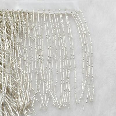 10cm glass Beaded Fringe Lamp Costume Trim Crafts 10 yard si
