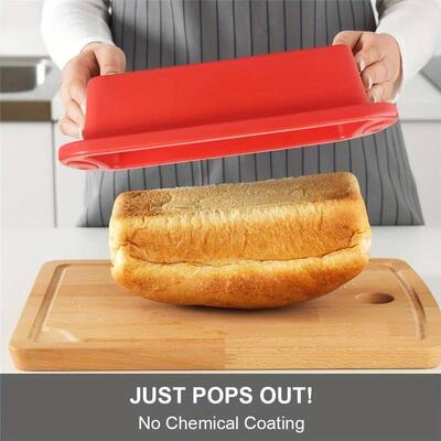1Pc Loaf Pan Silicone Baking Bread Pan Non-Stick Bakeware Ov