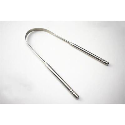 Stainless Steel Tongue Scraper Cleaner Fresh Breath Cleaning