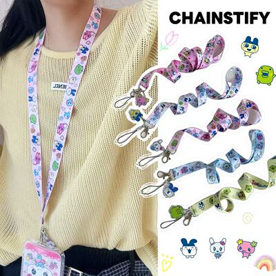 可爱卡通拓麻长款手机挂绳钥匙扣