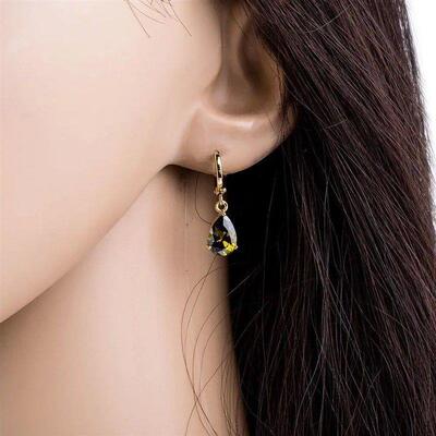 Wholesale Jewelry -- Drop Water Zircon Earrings For Women Go