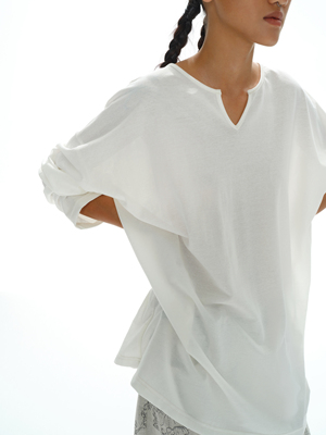 oinimi白色慵懒宽松垂感防晒长袖