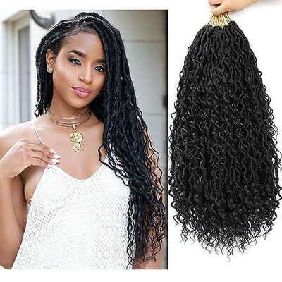 假发化纤妃子钩针发 BOHO Goddess River LOCS 18/22inch脏辫非洲