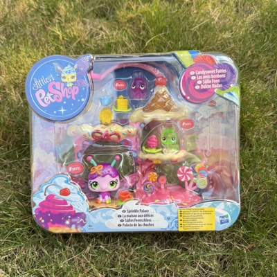 至Q宠物屋Littlest Pet Shop糖果城堡甜品商店可爱微缩场景玩偶