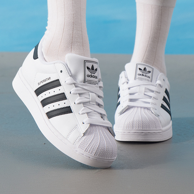 阿迪达斯三叶草正品贝壳头女鞋新款运动休闲鞋低帮板鞋JQ4098