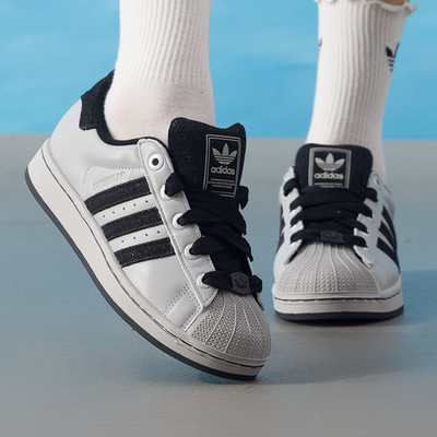 阿迪达斯三叶草男鞋女鞋板鞋25新款秋季运动鞋贝壳头休闲鞋JP8760