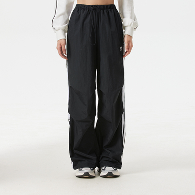 adidas阿迪达斯三叶草降落伞兵运动裤秋女休闲梭织长裤KF9615