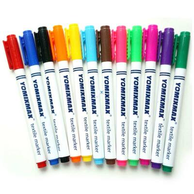 12pcs Clothes Painting Permanent Textile Sewing Accessories