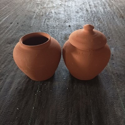 五色土陶罐老式土陶盆粗陶罐花盆瓦罐坛子放五方土五行土专用容器