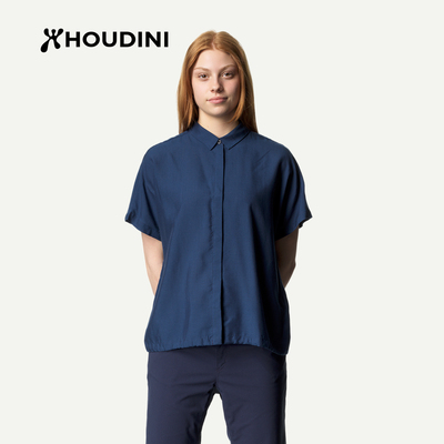 HOUDINI胡丁尼 Tree Top 树女户外夏季凉爽休闲天丝短袖T恤衬衫