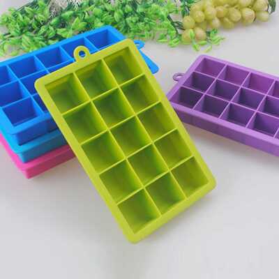 极速5 Colors 15 Grids Silicone IceE Mold Eco-Friendly Square