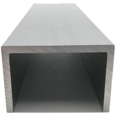 极速氧化u型槽60x40x4mm铝合金E玻璃包边条卡槽u形铝槽铝合金型材