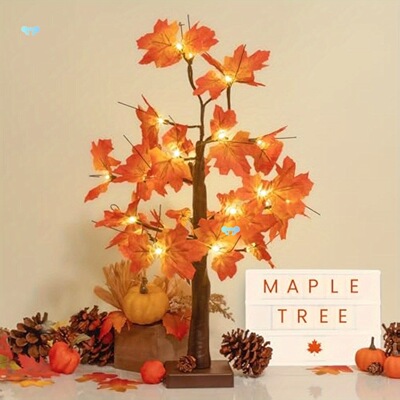 24-inch Maple Tree Light For Fall Thanksgiving Christmas