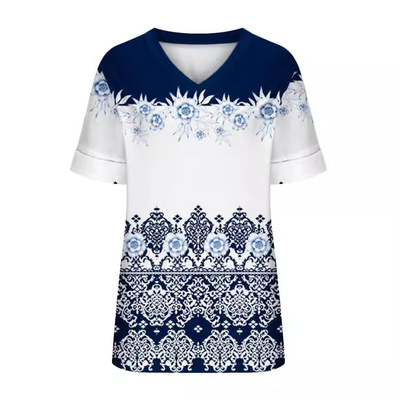 3D digital printed high elasticity top3D数码印花修身高弹上衣