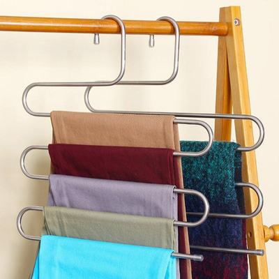 极速5 Layers Pants Rpack Hanger Clothes Organizer Multifunct