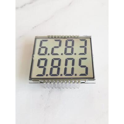 双排8字笔段液晶屏数码管4位字段式液晶屏可用HT1621驱动QYH06283