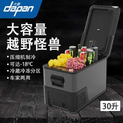 Homesun便携式车载冰箱车家两用压缩机制冷12V24V通用露营小冰箱