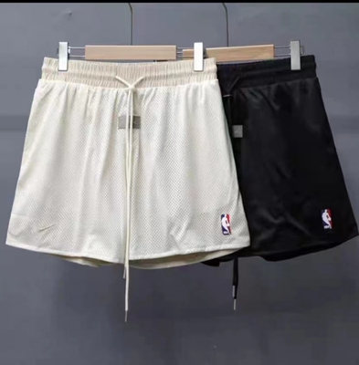 欧美潮牌fearofgod三方联名NBA抽绳网眼透气短裤男运动篮球五分裤