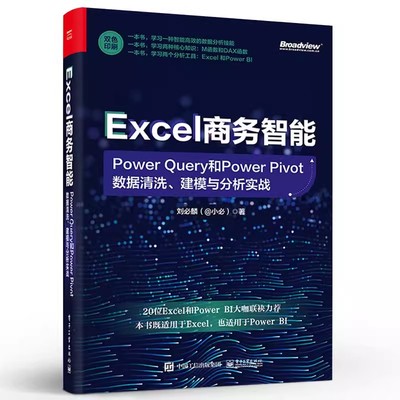 正版Excel商务智能 Power Query和Power Pivot数据清洗 建模与分析实战 刘必麟 电子工业出版社 时间智能计算 教程教材书籍