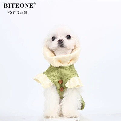 BITEONE彼得潘秋冬猫狗毛衣比熊