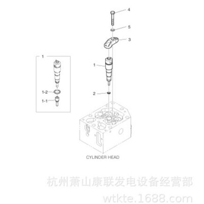 斗山P222FE喷嘴支架组装品