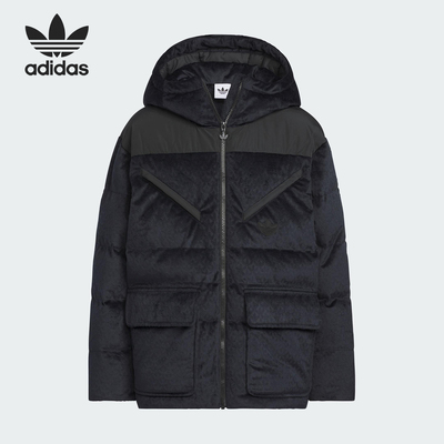 Adidas/阿迪达斯正品三叶草大童休闲连帽保暖耐穿羽绒服KC5387