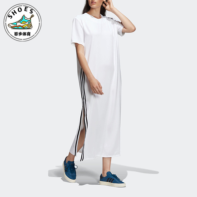 Adidas/阿迪达斯正品夏季三叶草女士透气运动轻盈连衣裙DU7266