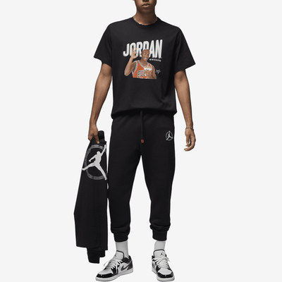 Nike耐克正品Jordan男印花圆领柔软舒适运动短袖T恤DV8435-010