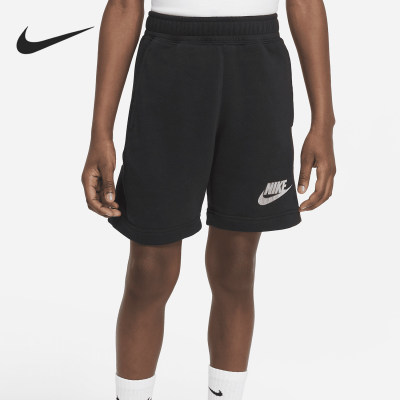 Nike耐克正品Sportswear大童直筒中腰印花柔软舒适短裤DQ7843-010