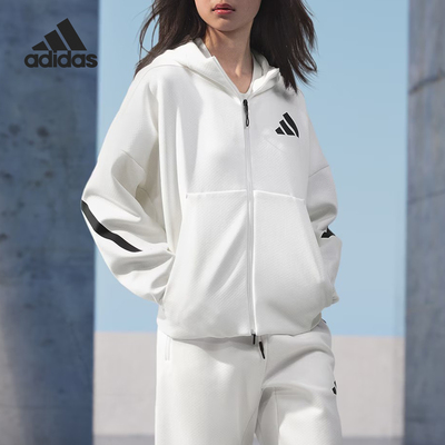 阿迪达斯女士简约宽松外套