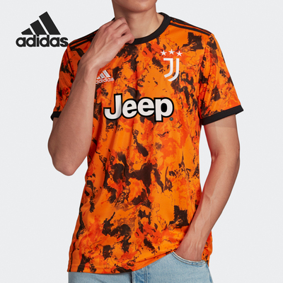 Adidas/阿迪达斯正品男子球迷版足球运动圆领短袖T恤GE4856