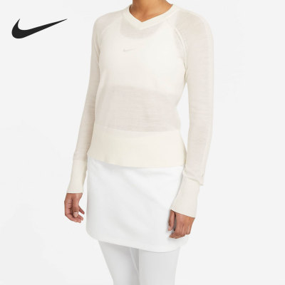 Nike/耐克正品 当季新款运动休闲女子长袖高尔夫毛衣 CU9339-121