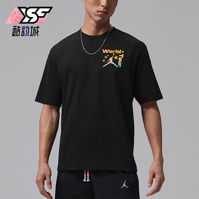 Nike/耐克正品JORDAN男士耐穿印花透气圆领日常运动T恤IF3156-010