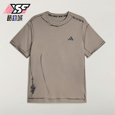 Adidas/阿迪达斯正品夏季男女轻质跑步运动简约柔软短袖T恤KQ7839
