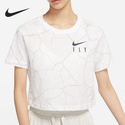 Nike/耐克正品SWOOSH FLY 女子短款篮球短袖T恤 DD0838-100