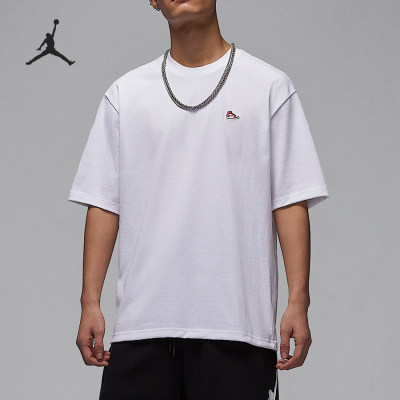Nike/耐克正品JORDAN男士宽松透气圆领休闲短袖T恤HJ2327-100