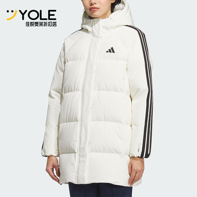 Adidas/阿迪达斯正品W 3S MID D JKT女士连帽保暖羽绒服KC2485