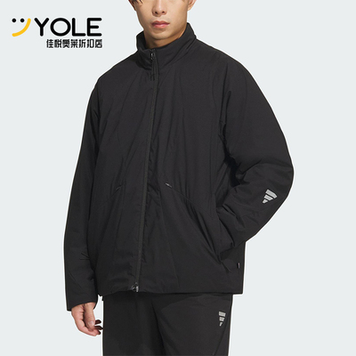 Adidas/阿迪达斯正品2025秋季款男士日常保暖运动立领棉服KC2567