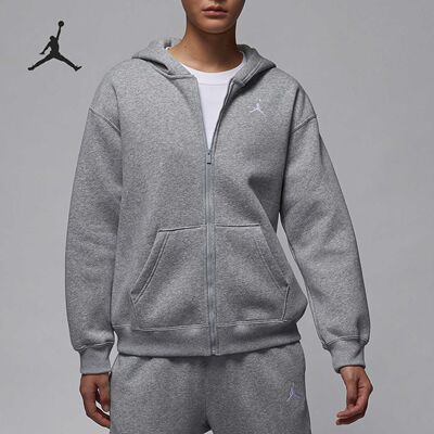 Nike/耐克正品JORDAN女士全宽松休闲加绒连帽外套FV7168-063