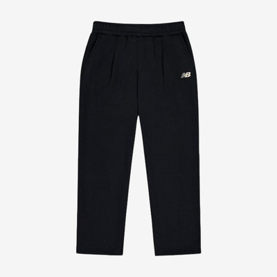 New Balance新百伦正品男宽松加绒直筒针织运动裤MLF41431-BK