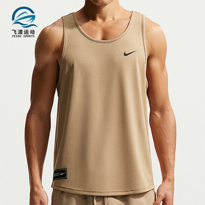 Nike/耐克正品夏季男士休闲训练圆领柔软运动背心T恤HV7073-244