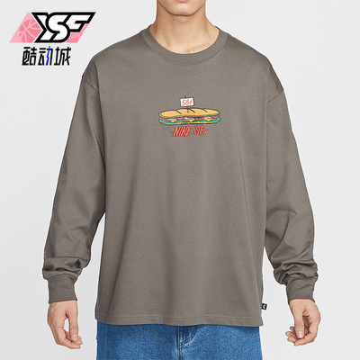 Nike/耐克正品春季新款男士经典印花宽松透气长袖T恤HJ0807-289