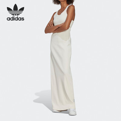 Adidas阿迪达斯正品BLUE VERSION女士无袖圆领运动连衣裙HK7237