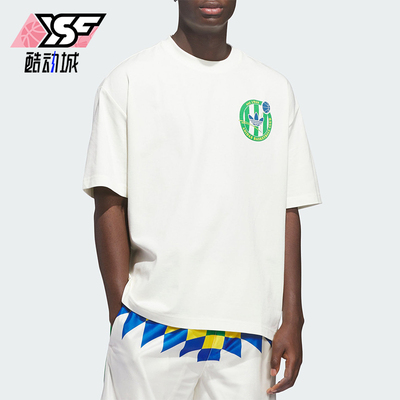 Adidas/阿迪达斯正品三叶草男士柔软篮球风时尚经典短袖T恤KD3615