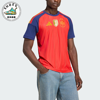 Adidas/阿迪达斯正品男士圆领时尚套头休闲运动短袖T恤KF4411