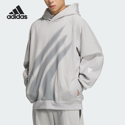 Adidas/阿迪达斯正品26夏男士运动休闲连帽卫衣套头衫KA2459