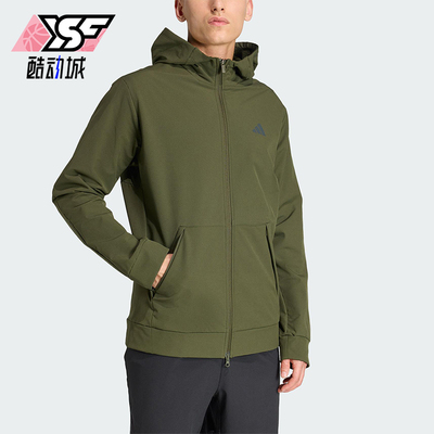 Adidas/阿迪达斯正品2025秋季款男士日常连帽梭织运动外套KE4370