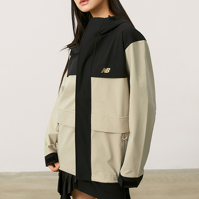 New Balance/NB正品新款男女防风梭织连帽夹克外套AMJ43313-BM