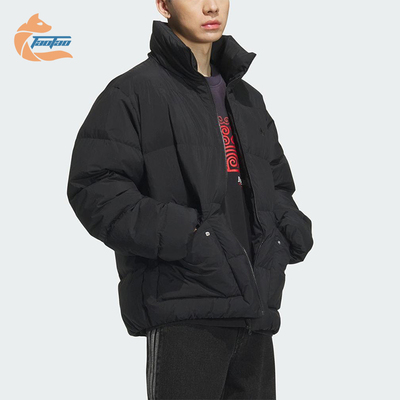 Adidas/阿迪达斯正品三叶草男士户外立领防风运动羽绒服KD1857